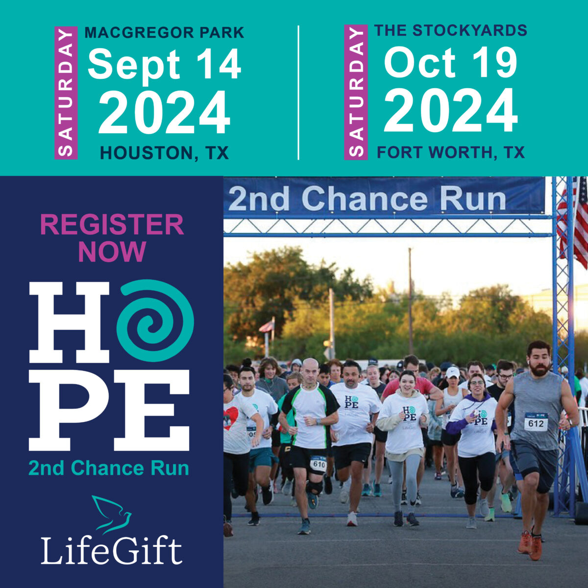 Fort Worth 2nd Chance Run Results and Largest Team Winners – LifeGift